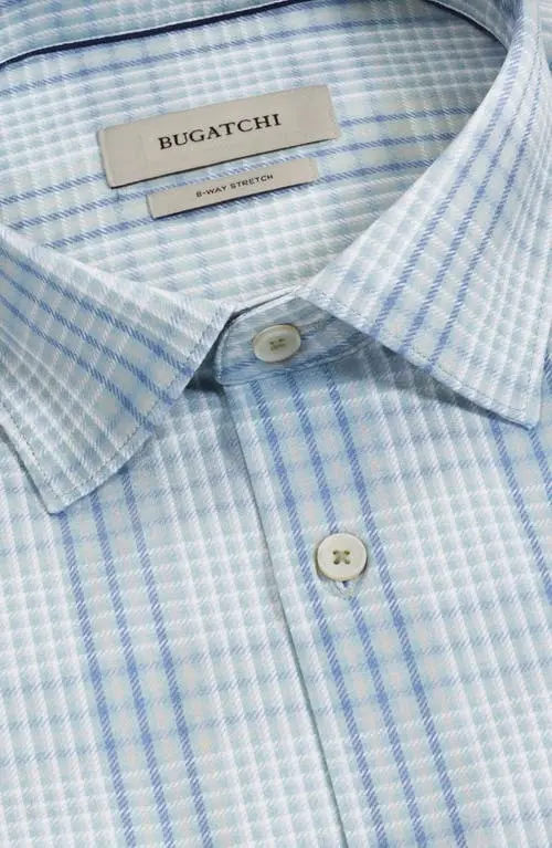 Bugatchi James Plaid Cotton Performance Shirt