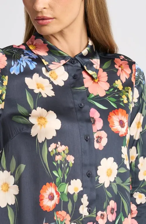 Ted Baker London Gloria Floral Long Sleeve Shirtdress