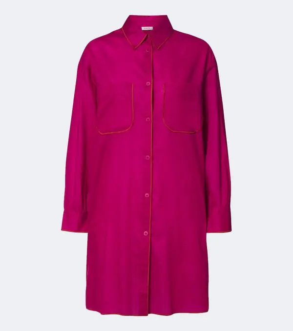 ERES Phare Cotton Voile Shirt Dress - Pink