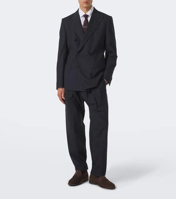 Dolce & Gabbana Pinstripe Double-breasted Wool-blend Blazer