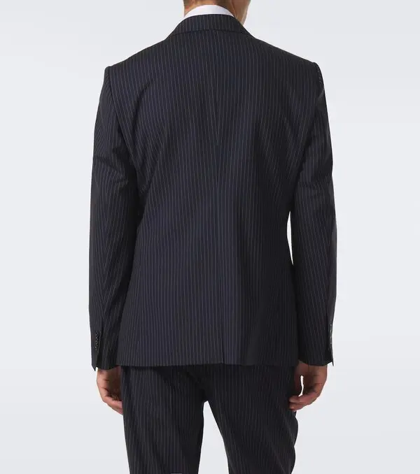 Dolce & Gabbana Pinstripe Double-breasted Wool-blend Blazer
