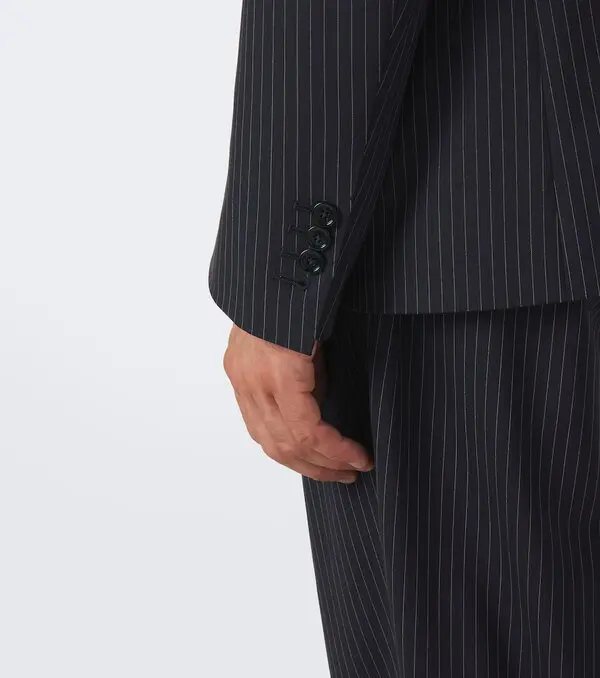 Dolce & Gabbana Pinstripe Double-breasted Wool-blend Blazer