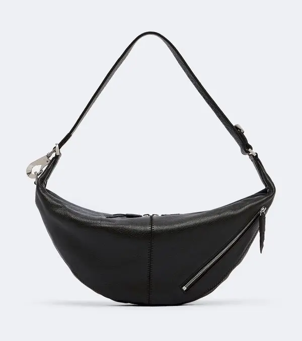 LEMAIRE Quiver Mini Leather Top-handle Bag - Dark Chocolate