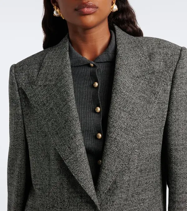 Dolce & Gabbana Virgin Wool Tweed Blazer