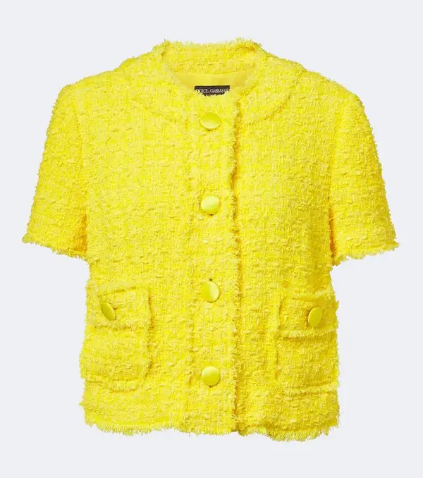 Dolce & Gabbana Cotton-blend Bouclé Jacket