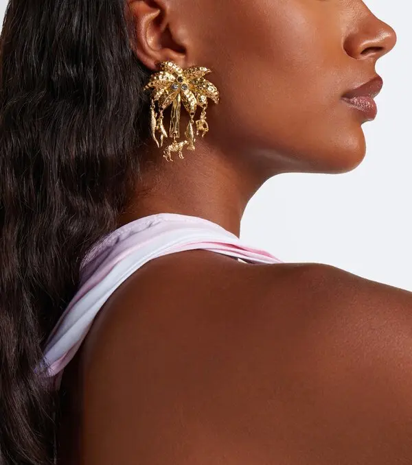 Jacquemus Palmier Embellished Drop Earrings