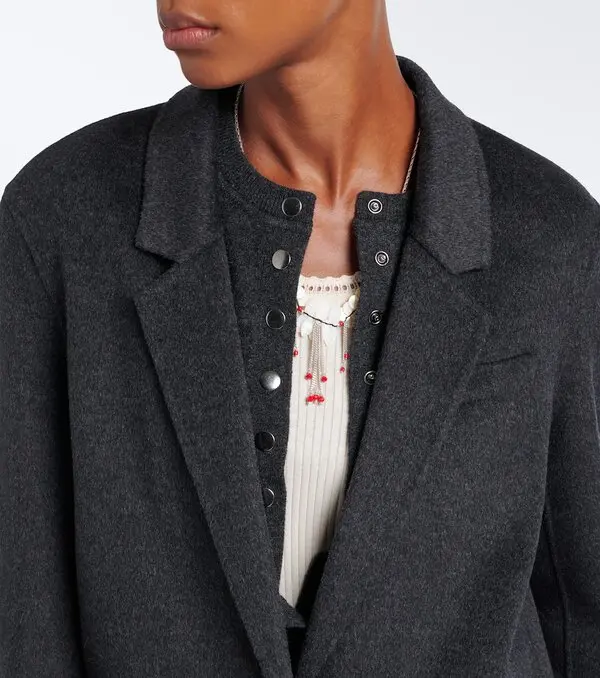 Isabel Marant Étoile Clesa Wool And Cashmere Coat - Grey