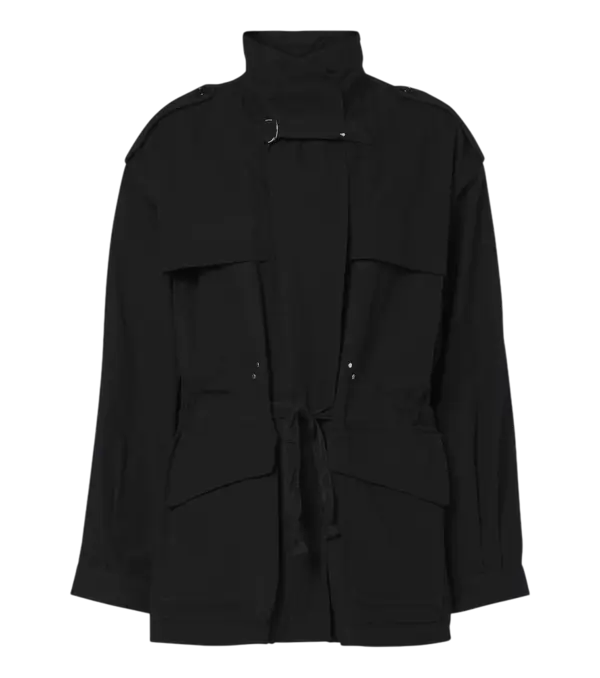 Isabel Marant Étoile Adelys Cotton-blend Gabardine Jacket - Black