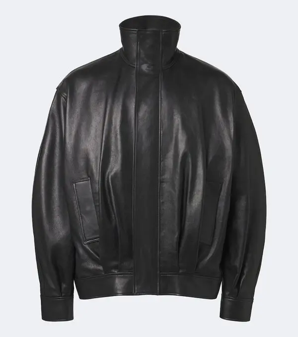ARMA Paulo Leather Blouson Jacket - Black
