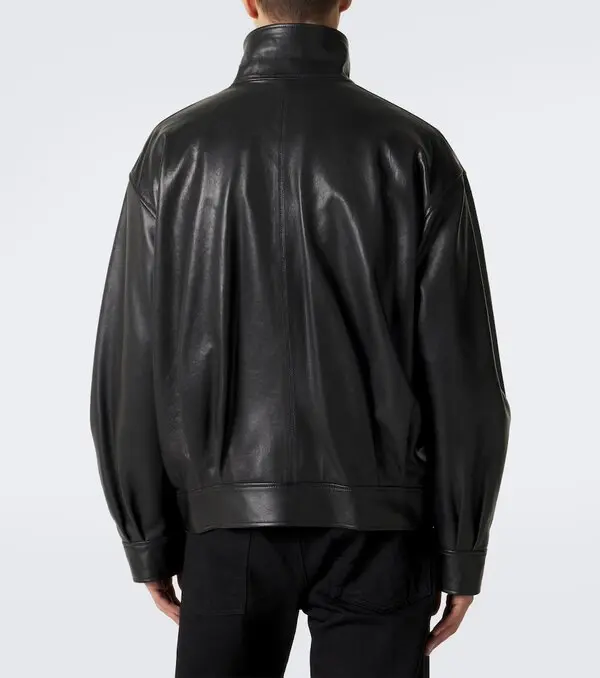 ARMA Paulo Leather Blouson Jacket - Black