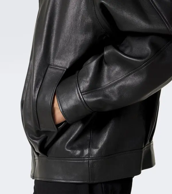 ARMA Paulo Leather Blouson Jacket - Black