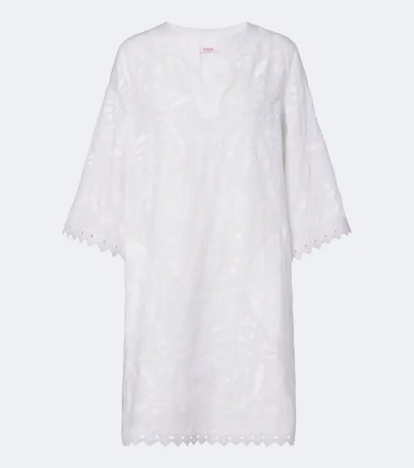ERES Embroidered Minidress - White
