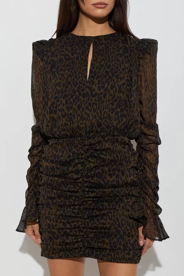 ROTATE BY BIRGER CHRISTENSEN Dress With Long Sleeves - Brown