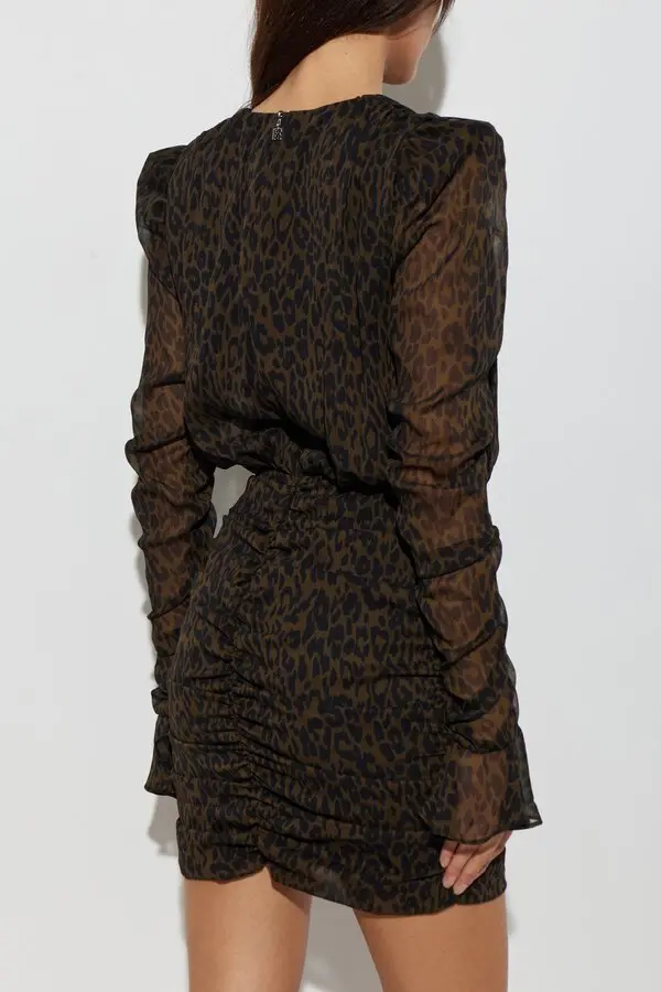 ROTATE BY BIRGER CHRISTENSEN Dress With Long Sleeves - Brown