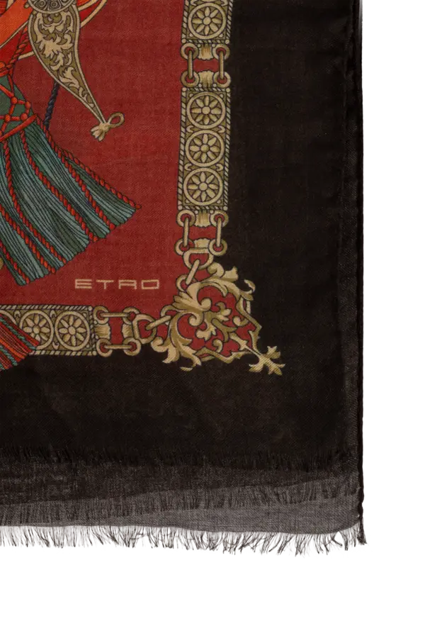 Etro Scarf With Raw Edge Finish