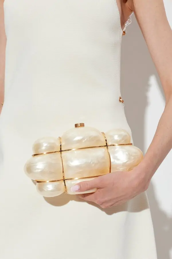 Cult Gaia Bolla’ Clutch - Cream