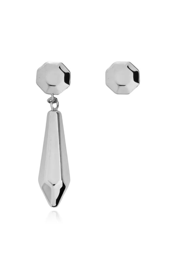 MAISON MARGIELA Asymmetric Earrings - Silver