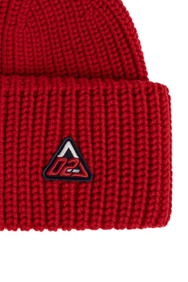 Dsquared2 Wool Beanie With Sewn-on Logo