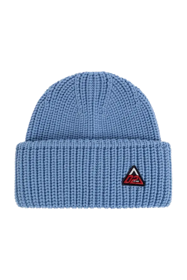 Dsquared2 Wool Beanie With Sewn-on Logo