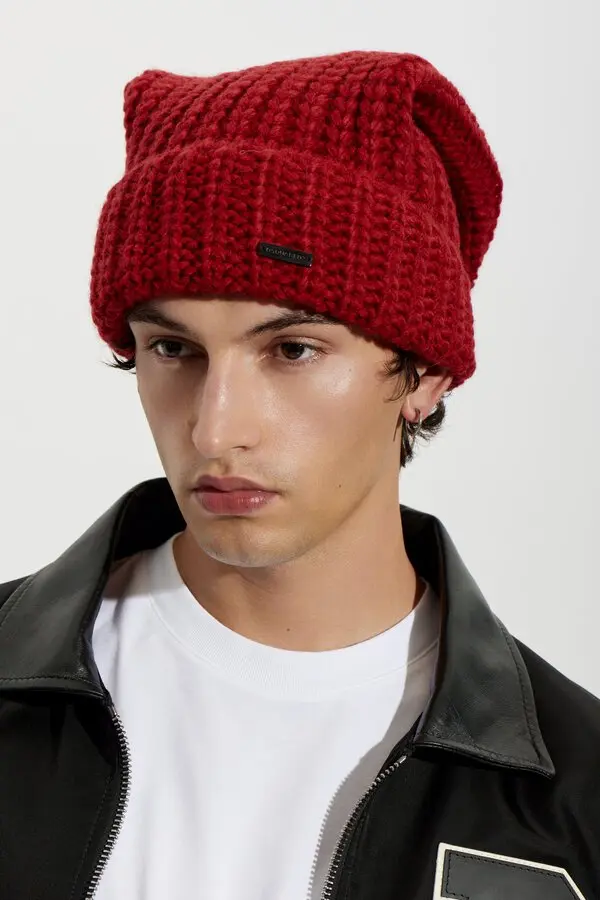 Dsquared2 Wool Beanie With Patch