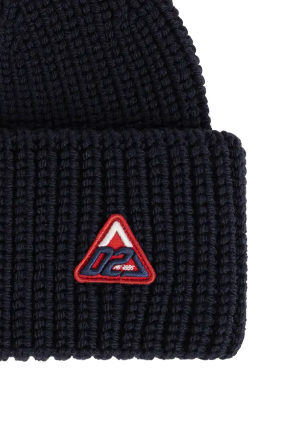 Dsquared2 Wool Beanie With Sewn-on Logo