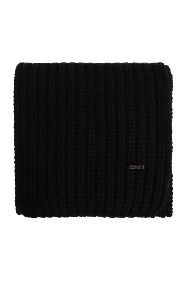 Dsquared2 Wool Scarf With Sewn-in Logo