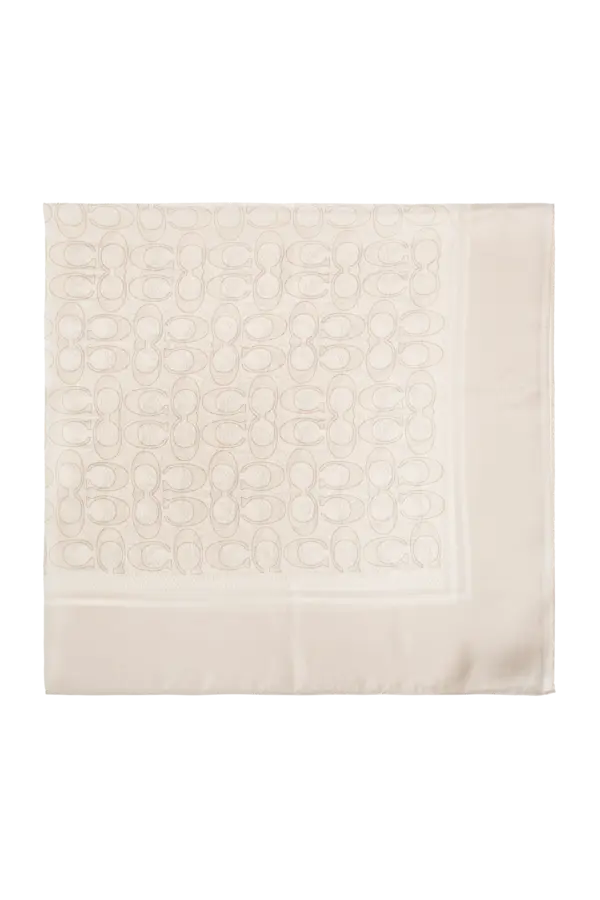 COACH Silk Scarf - Cream