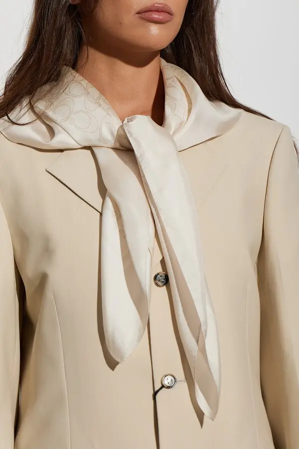 COACH Silk Scarf - Cream