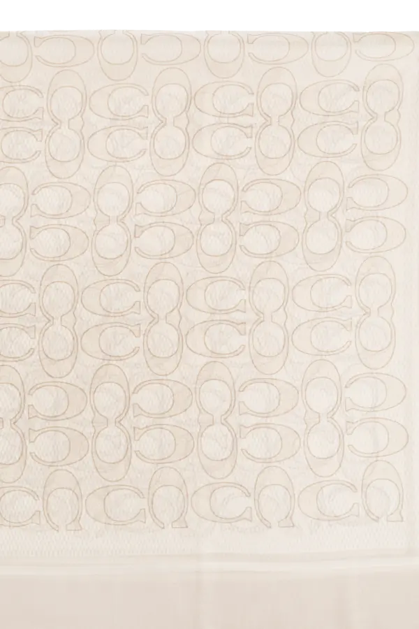 COACH Silk Scarf - Cream