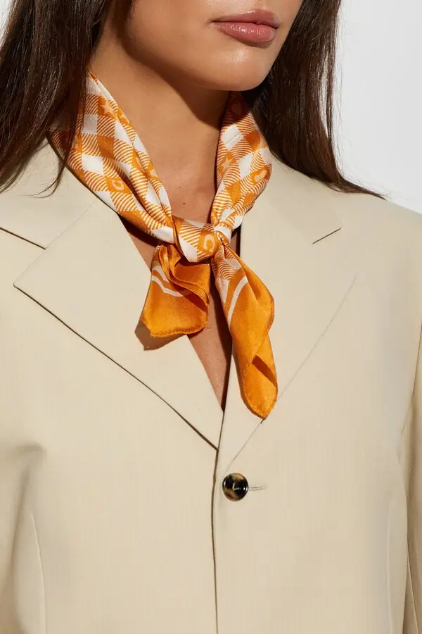 COACH Silk Scarf - Orange