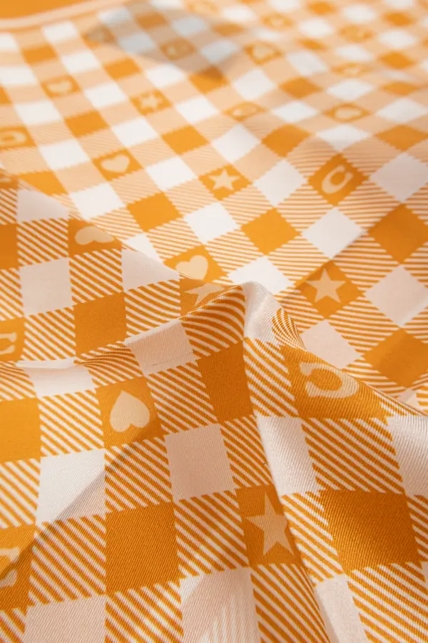 COACH Silk Scarf - Orange