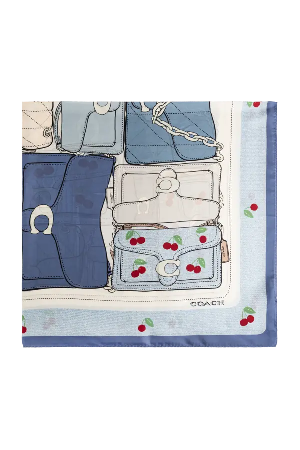 COACH Silk Scarf - Blue