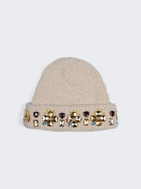 MELROSE HIGH X Lotto Crown Of Cairo Beanie Monarch And - Cream