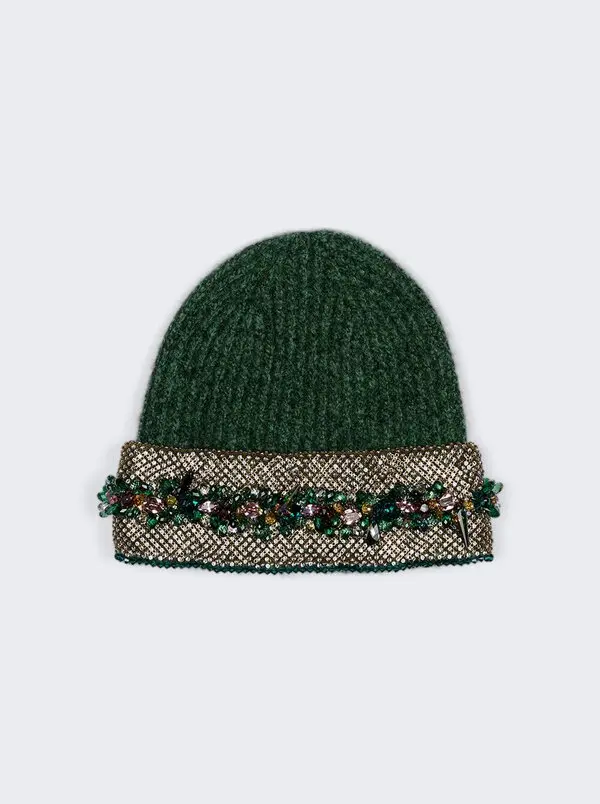 MELROSE HIGH X Lotto Crown Of Cairo Beanie Monarch And - Green