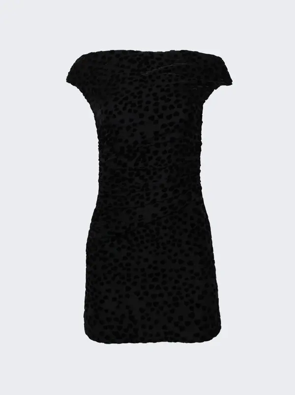 Zeynep Arçay Ruched Silk Heart Dress
