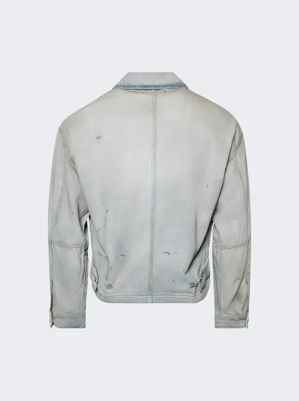 Amiri Denim Work Jacket Perfect Antique