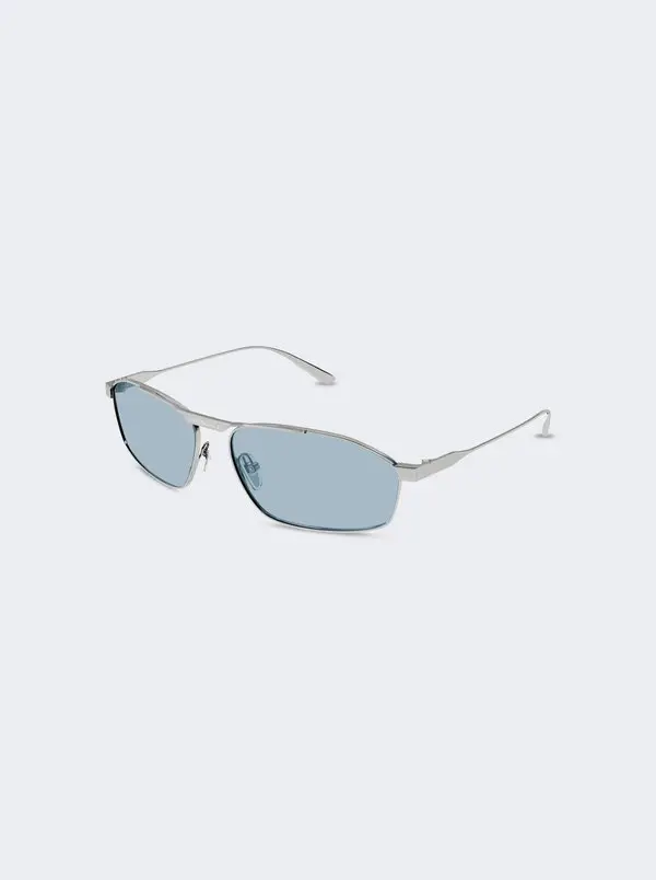 Balenciaga Tag 3.0-frame Sunglasses Ruthenium