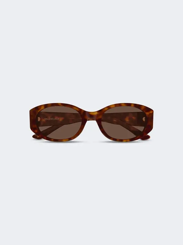 Balenciaga Oval Sunglasses Havana