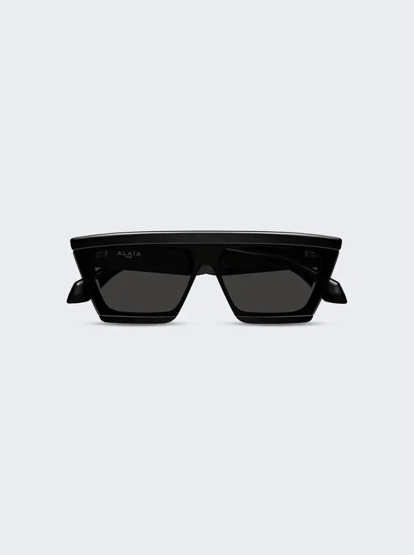 ALAÃA Alaïa Sculptural D-shape Mask Sunglasses