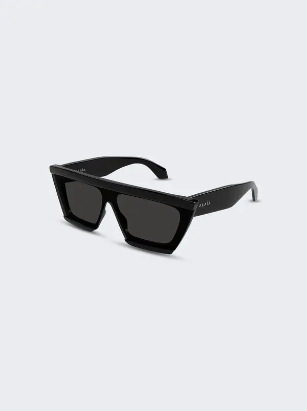 ALAÃA Alaïa Sculptural D-shape Mask Sunglasses