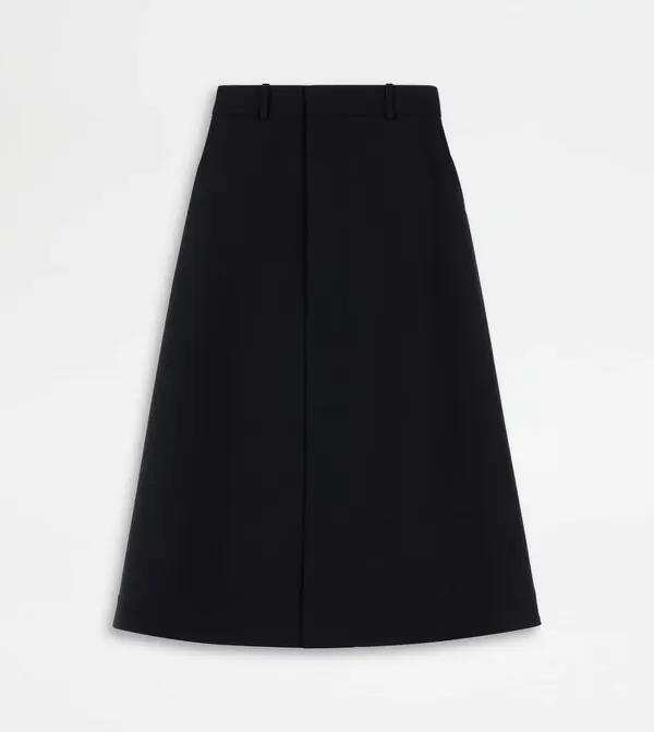 TOD'S Wraparound Skirt In Wool Gabardine