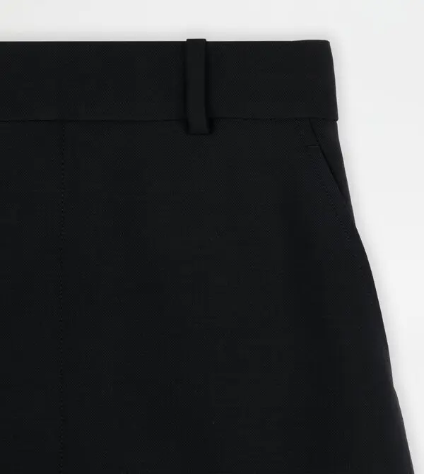 TOD'S Wraparound Skirt In Wool Gabardine
