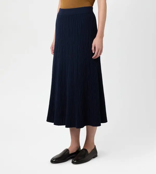 TOD'S Cashmere Blend Knit Flared Skirt