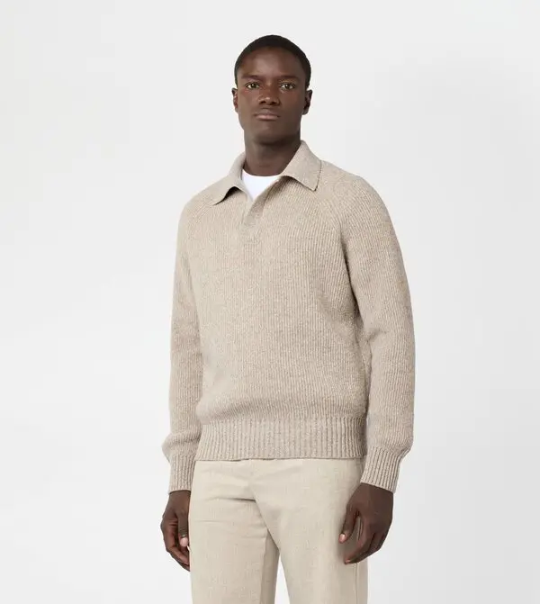 TOD'S Cashmere Blend Ribbed Knit Pullover