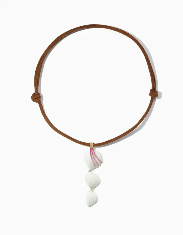 EMILY P. WHEELER Three Shell Necklace With Sapphires - One-color