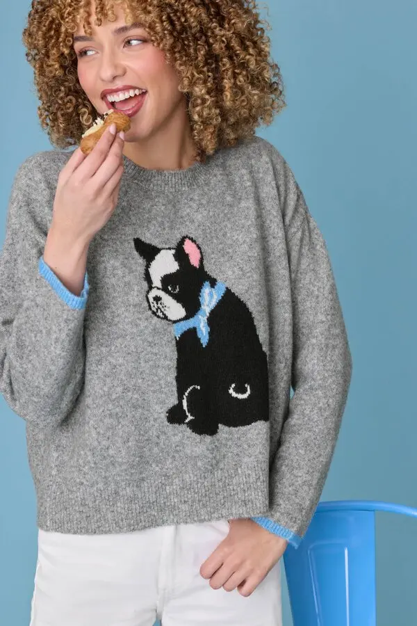 PJ Salvage French Bulldog Snuggle Sweater