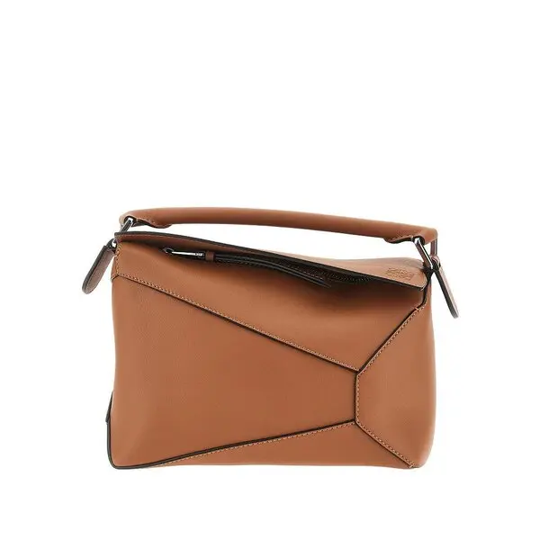 Loewe Leather Small 'puzzle Edge' Bag - Beige