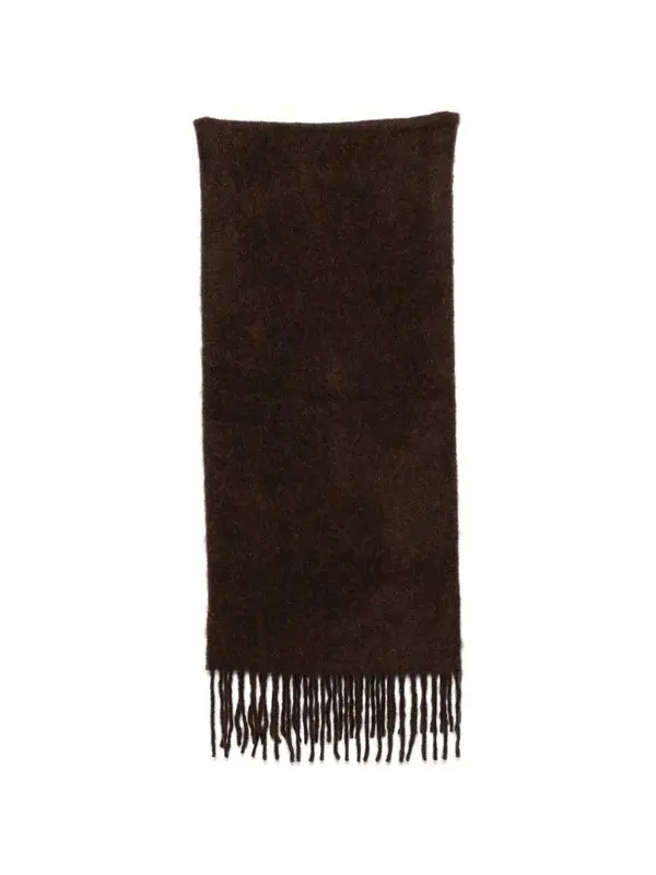 GOLDEN GOOSE Scarf Long Fringes "journey