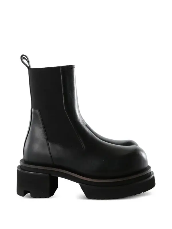 Rick Owens Leather Chelsea Boots