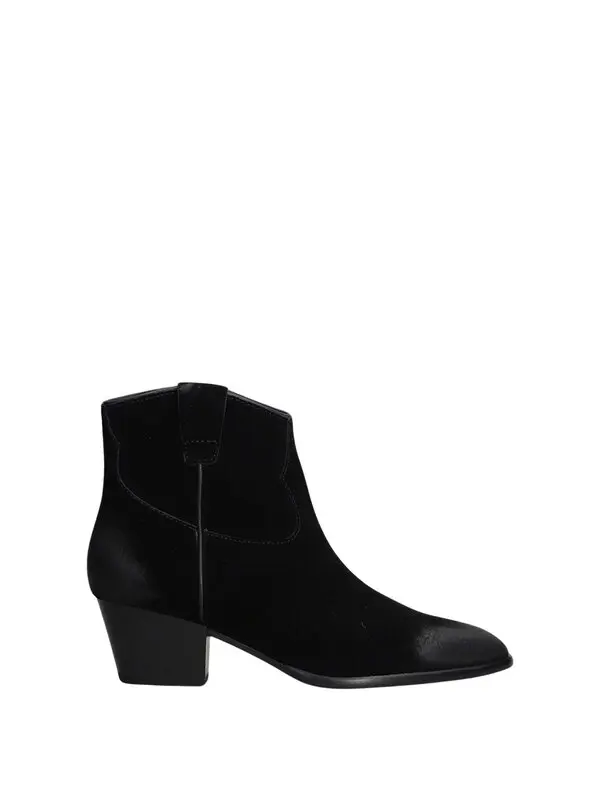 Ash Fame Leather Pointed Toe Mid Heel Boots
